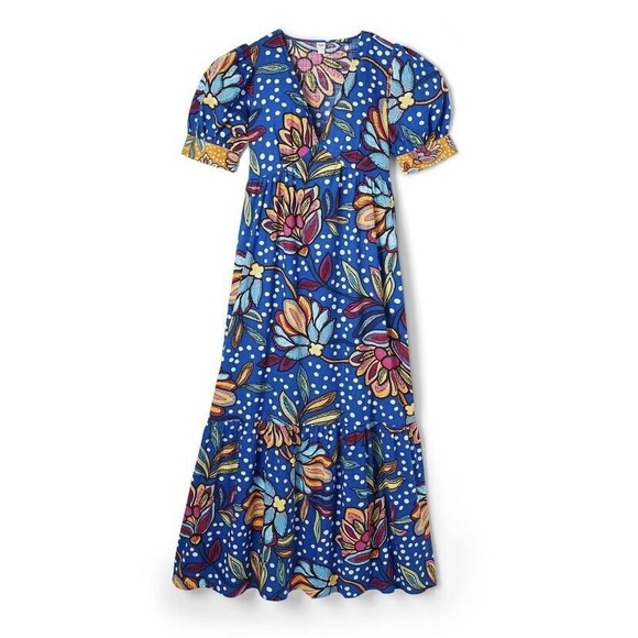 Target | Dresses | Tabitha Brown For Target Blue Floral Maxi Dress ...